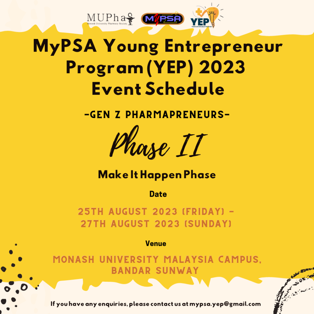 MyPSA Young Entrepreneurship Program (YEP) Phase II - MyPSA